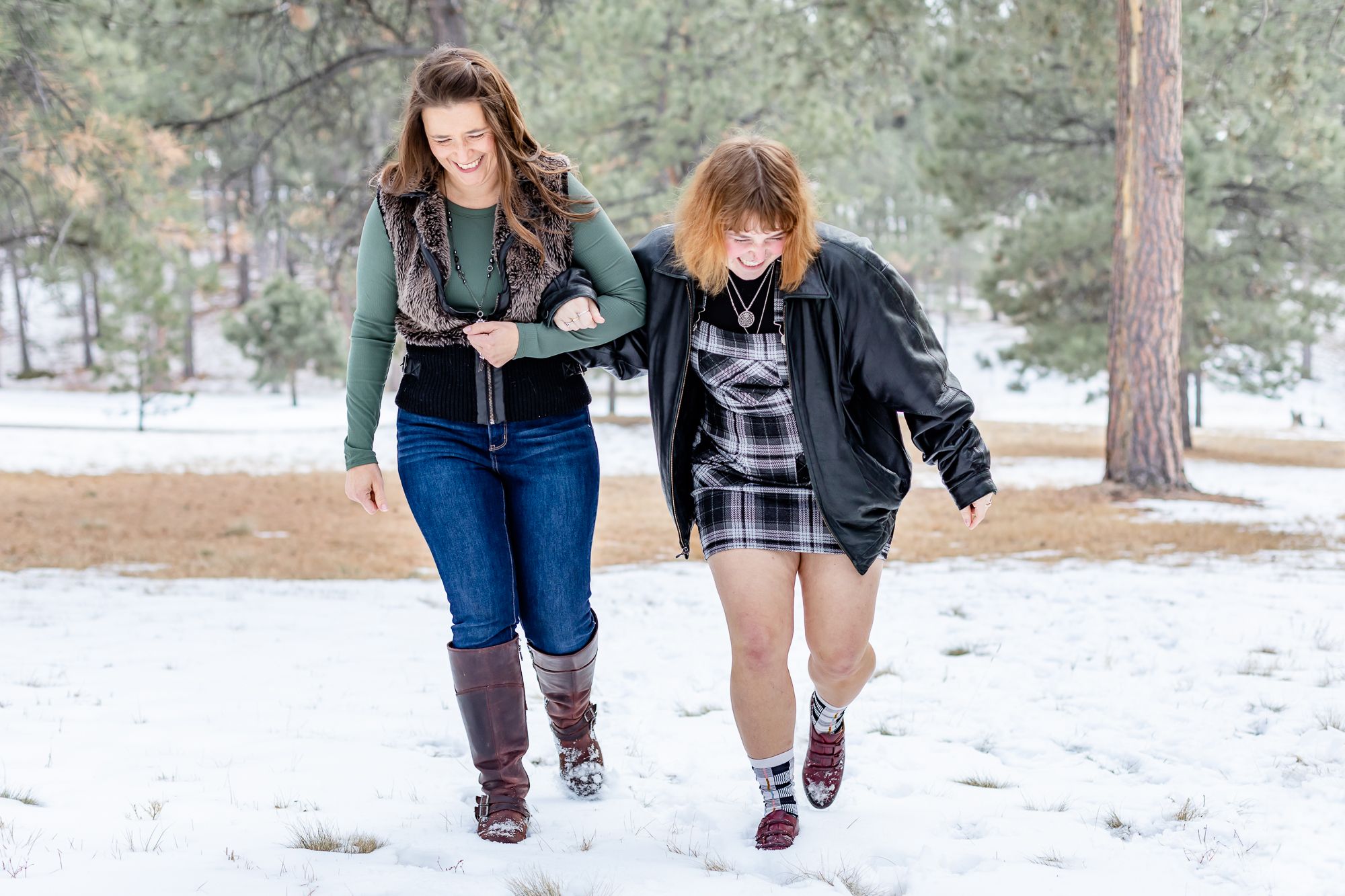 The Hodges Family - Black Forest Snowy Family Session / Colorado ...