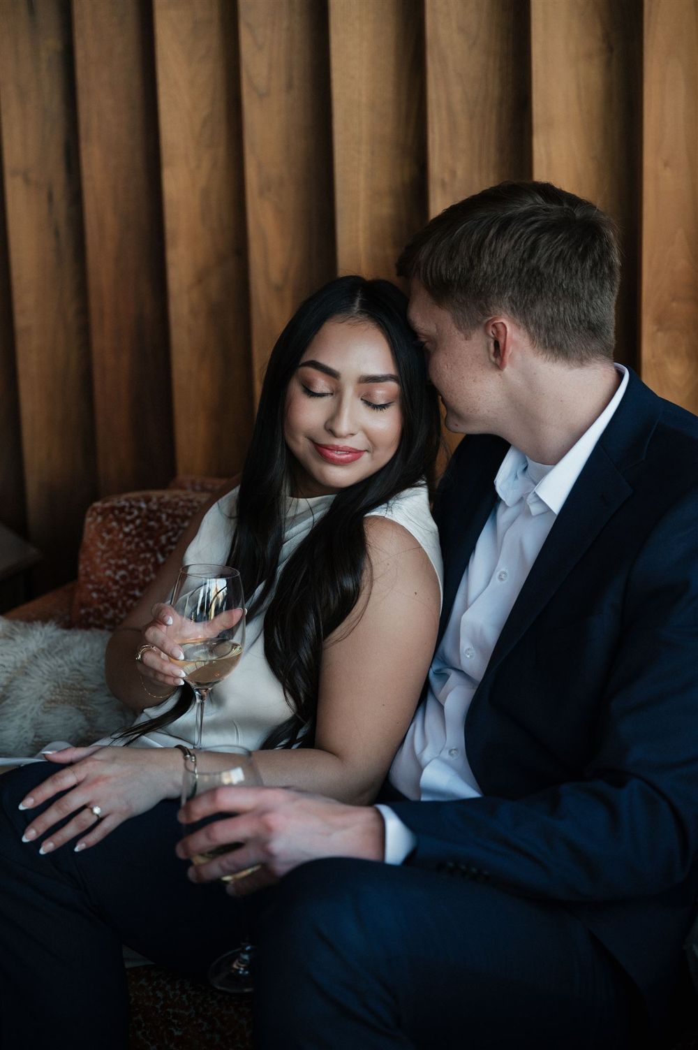 Cozy Engagement at Postino Wine Cafe | Houston, Texas