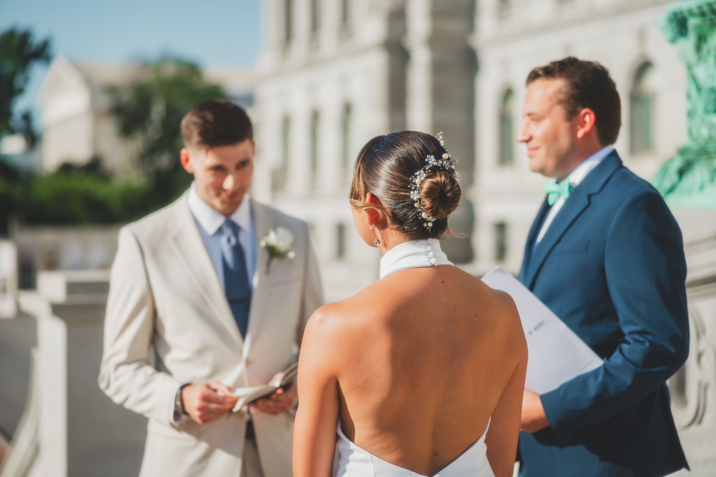 A 1-hour Wedding at The Library of Congress & Capitol Hill