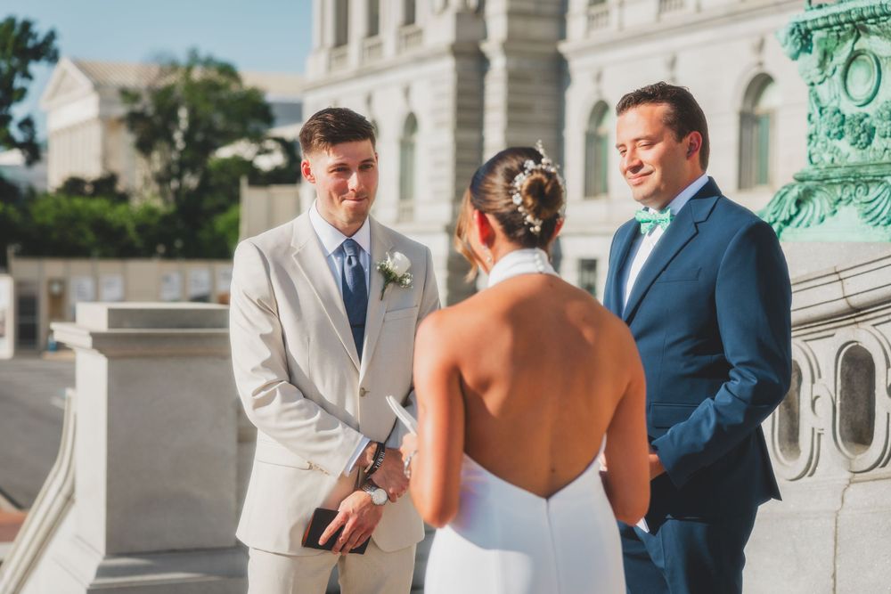 A 1-hour Wedding at The Library of Congress & Capitol Hill