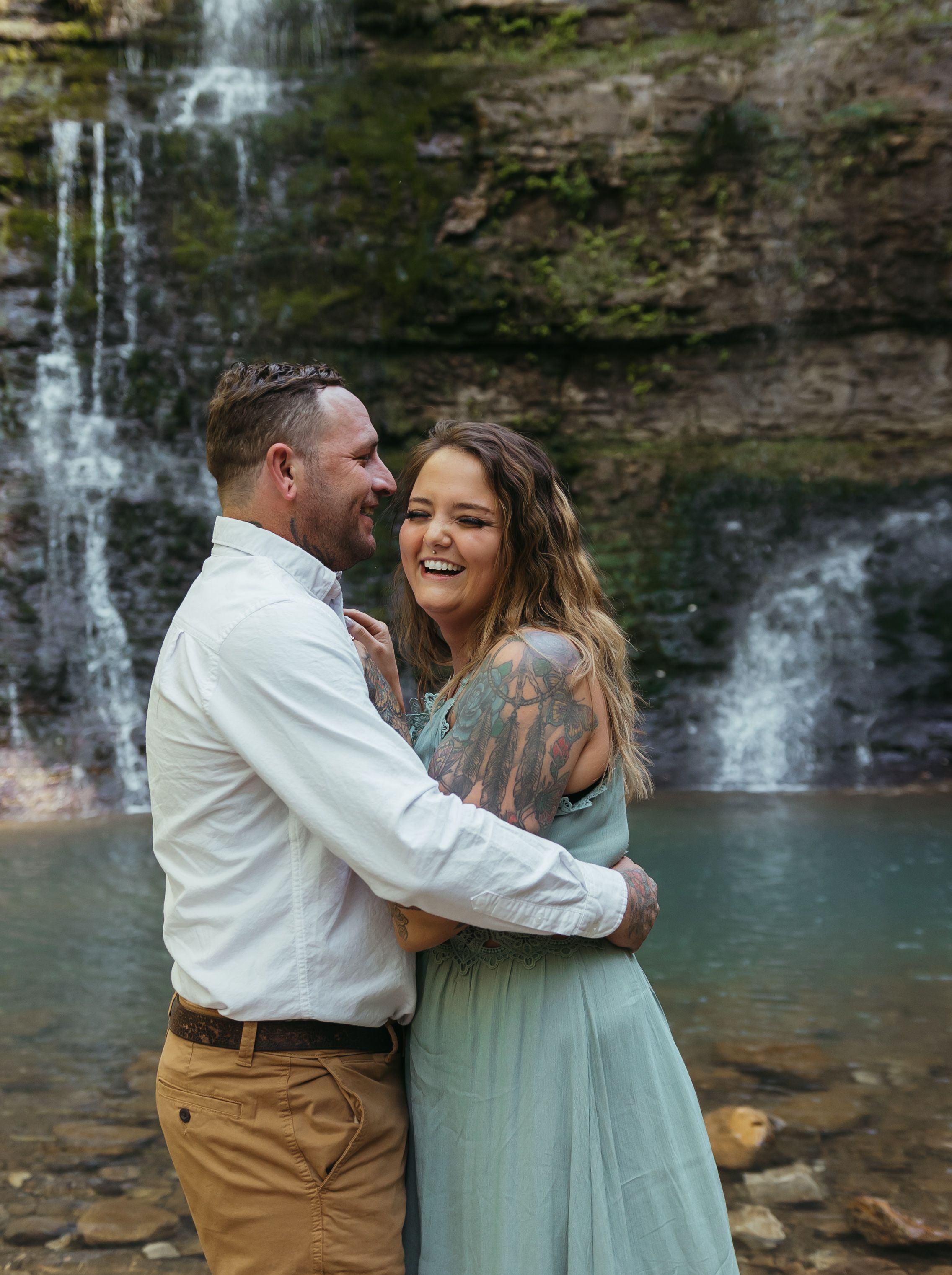 Arkansas Waterfall Engagement Session | Faith + Ryan - Arkansas Wedding ...
