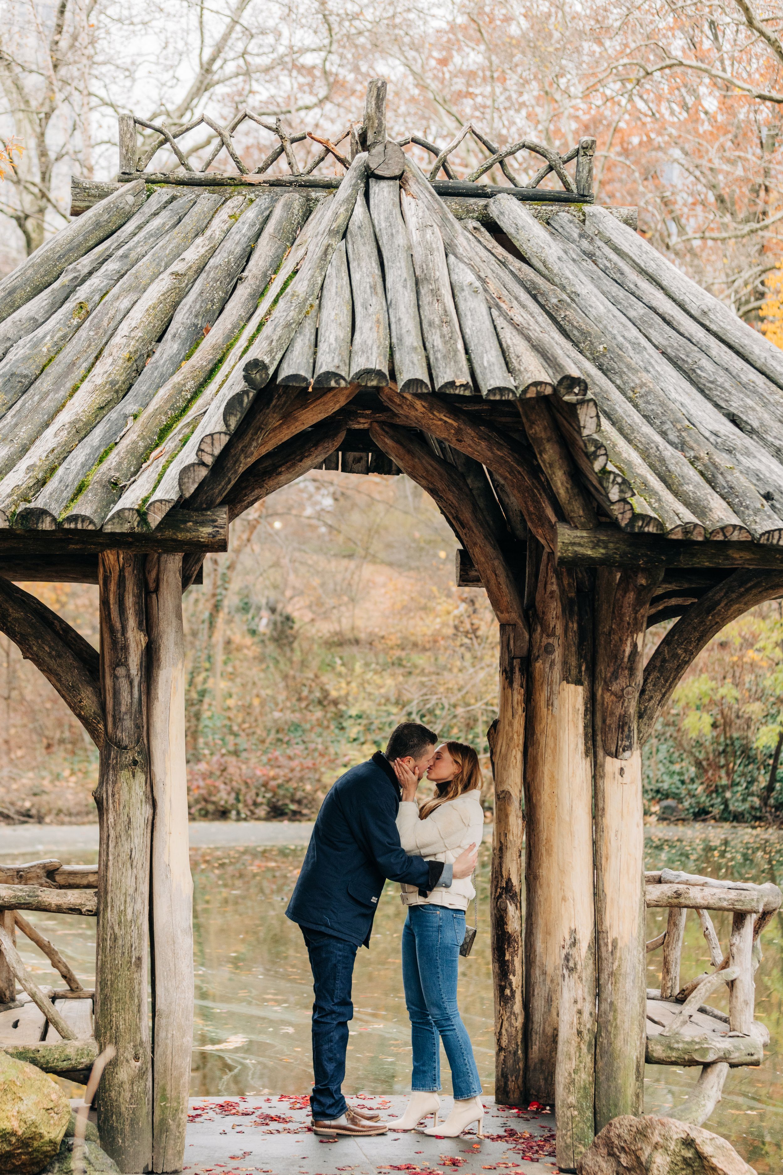 Sarah & Grayson | Proposal at Central Park in NYC - Melanie Fan Photo
