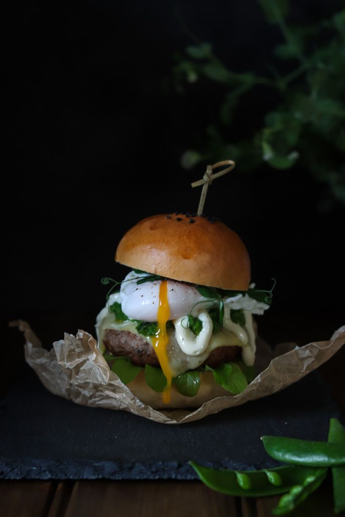 Spring Lamb Burger - Three Pod Studio