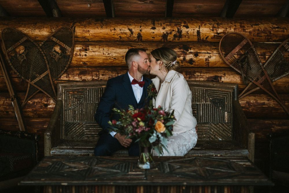 Morgan & Greg's Winter Microwedding at Whiteface Lodge - Caitee Smith ...