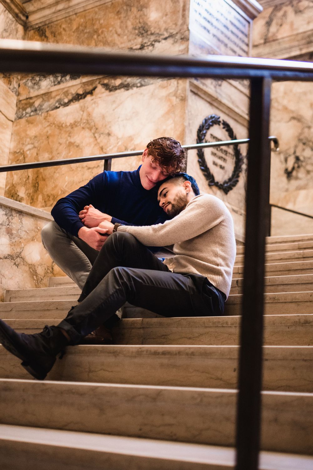 Stranger Shoot in the Boston Library - E. Atwood Photography
