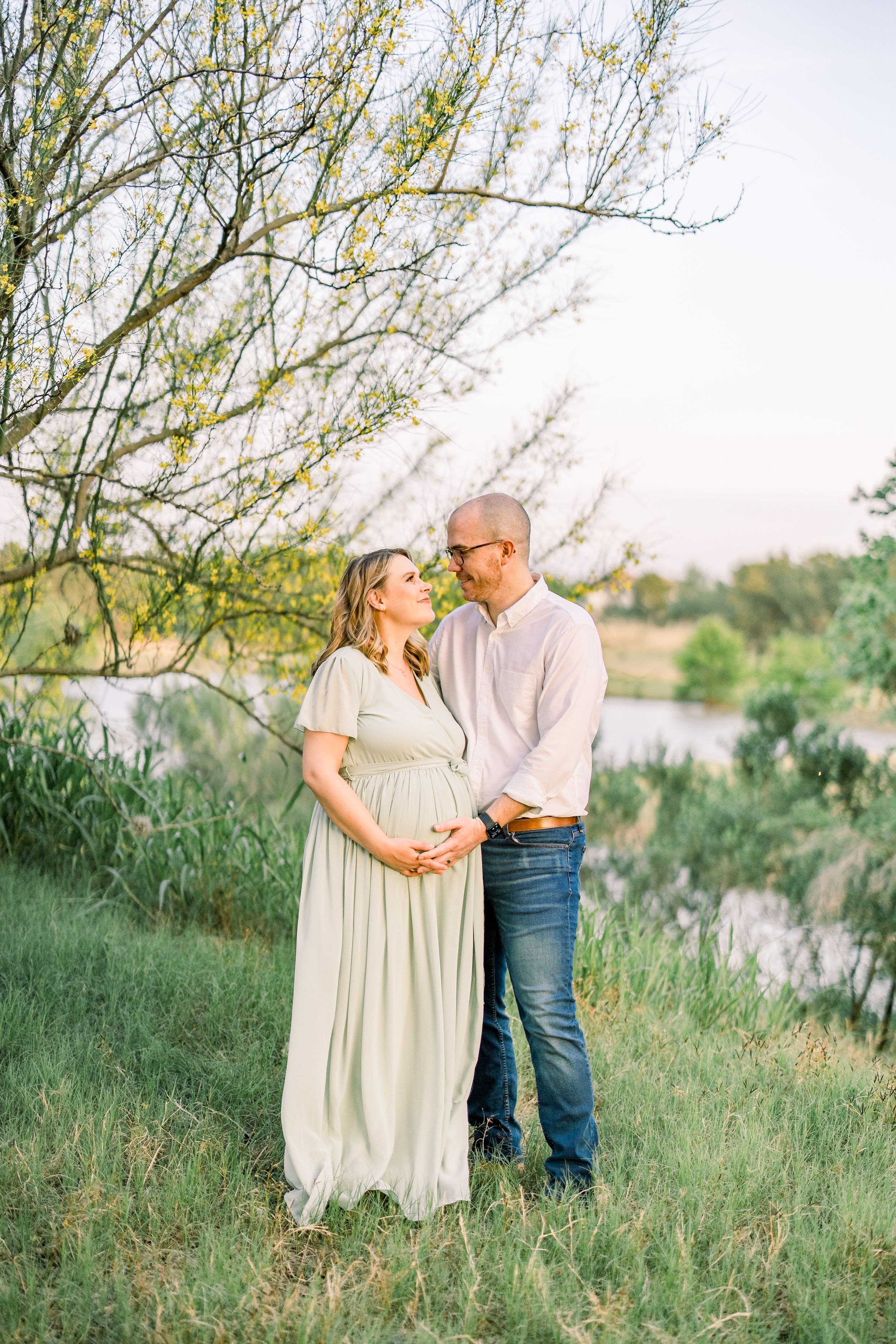 Springtime Maternity Session at Golden Hour | Katy, Texas | Houston ...