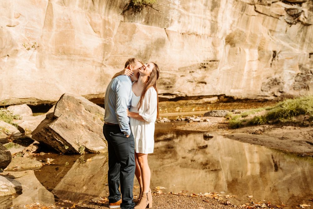 Engagement at Ledges State Park - Photography by Hally