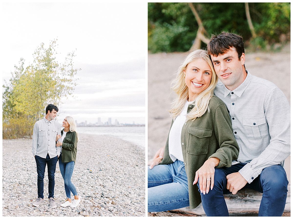 Bailey + Vince // Milwaukee Engagement // Bay View Park - Brittney ...