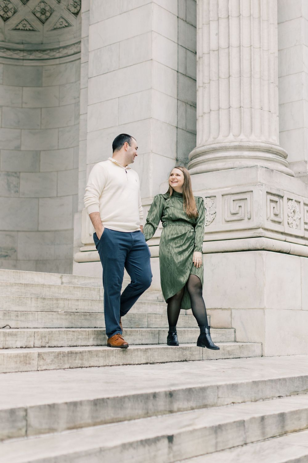 Paige & Cory's Engagement Session at Bryant Park - Caitee Smith ...
