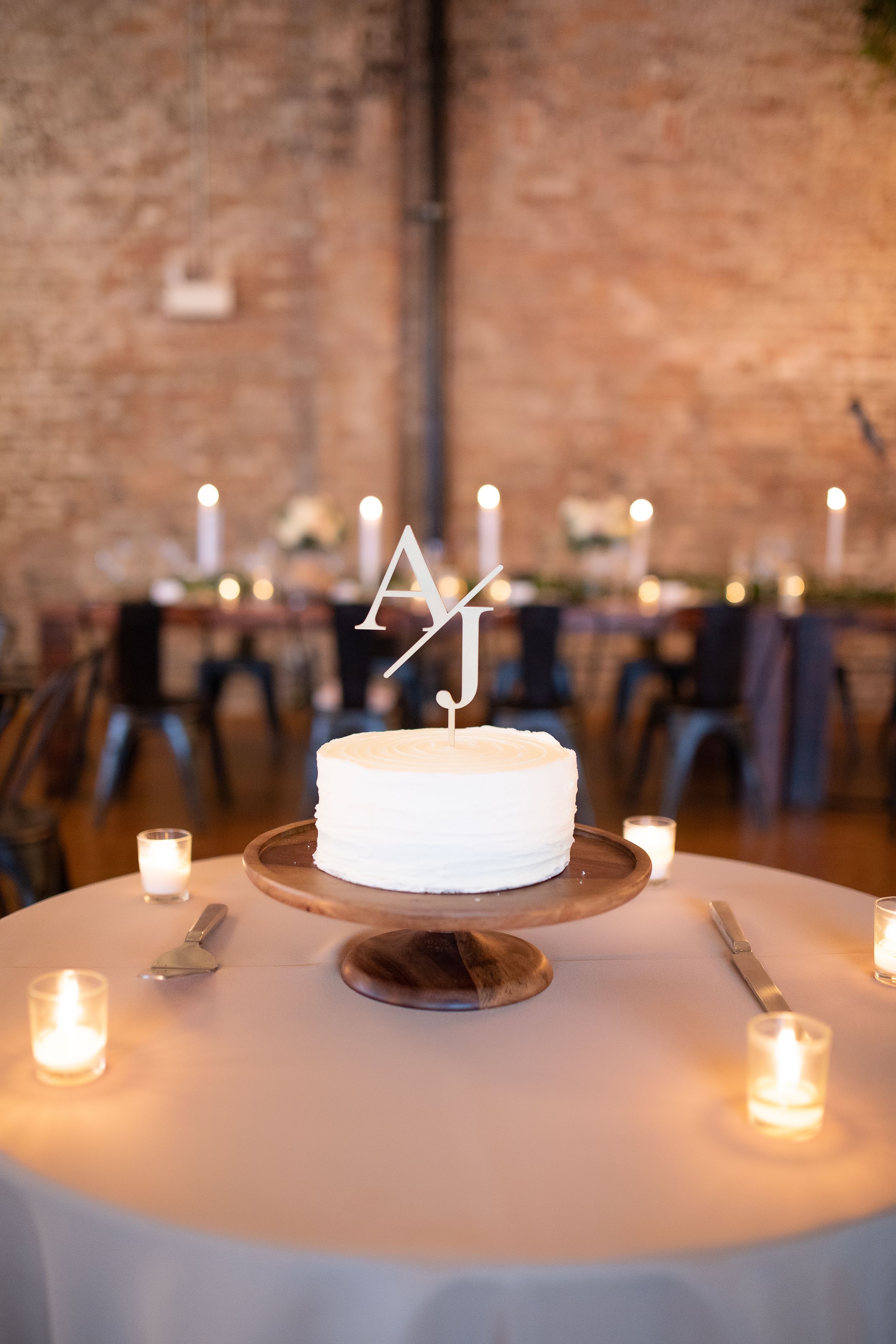 Wedding Reception - Cake Cutting - b. marie photography217