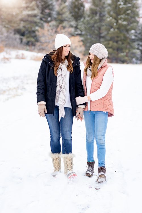 Family Snow Session by the Mountains / Colorado Springs Family ...