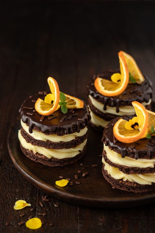 Chocolate & Orange Mini Cake - Three Pod Studio