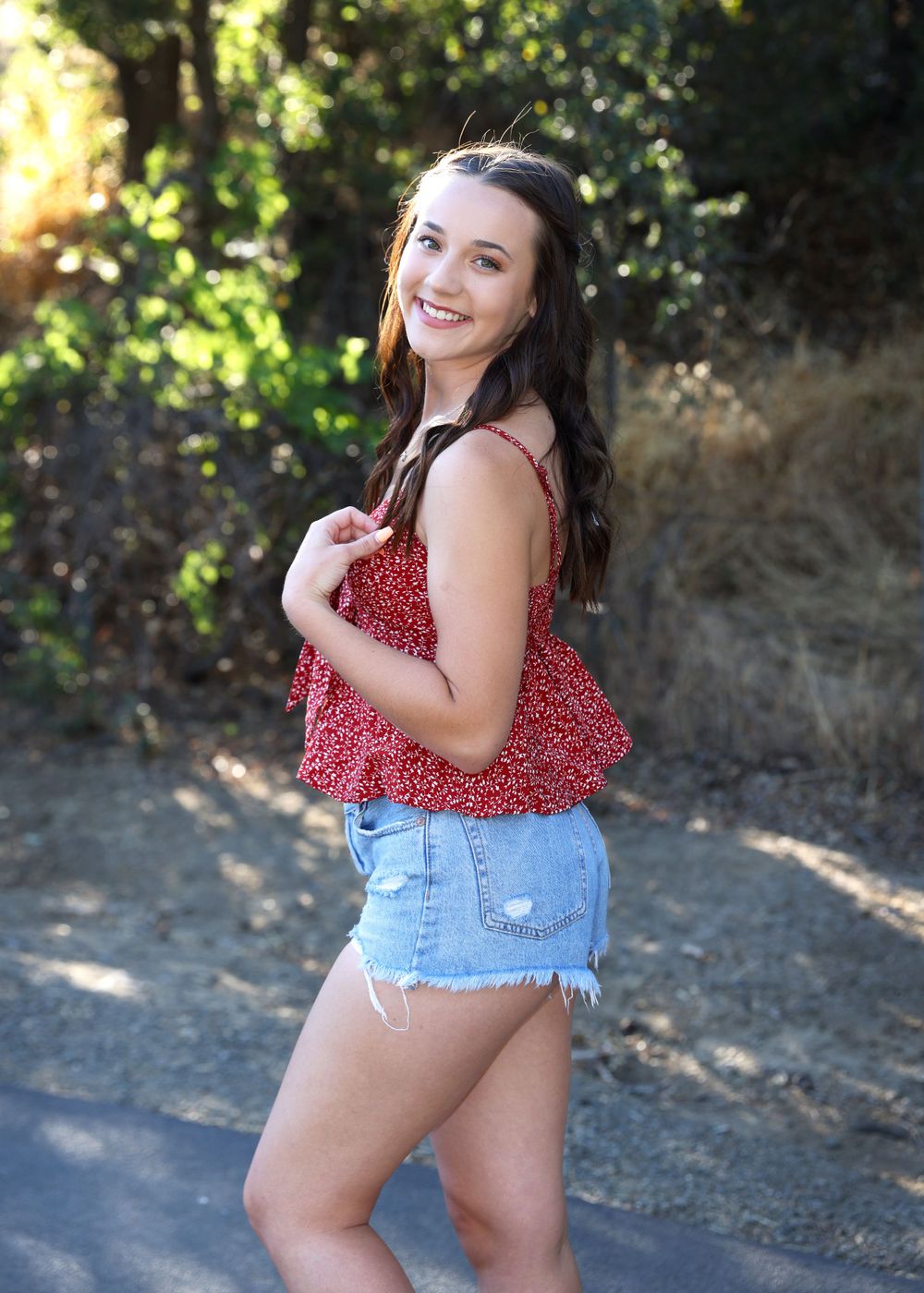 Red, White and Blue - High School Senior Besties - KS Winters Photography