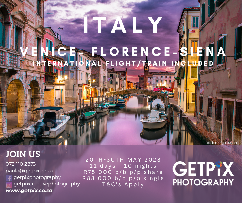 TOUR Italy 20 - 30 May 2023 - Getpix Photography