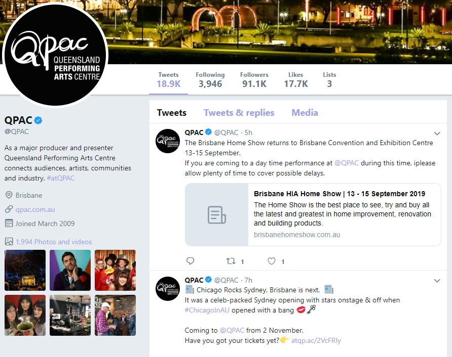 Qpac Logo VCR Auditorium