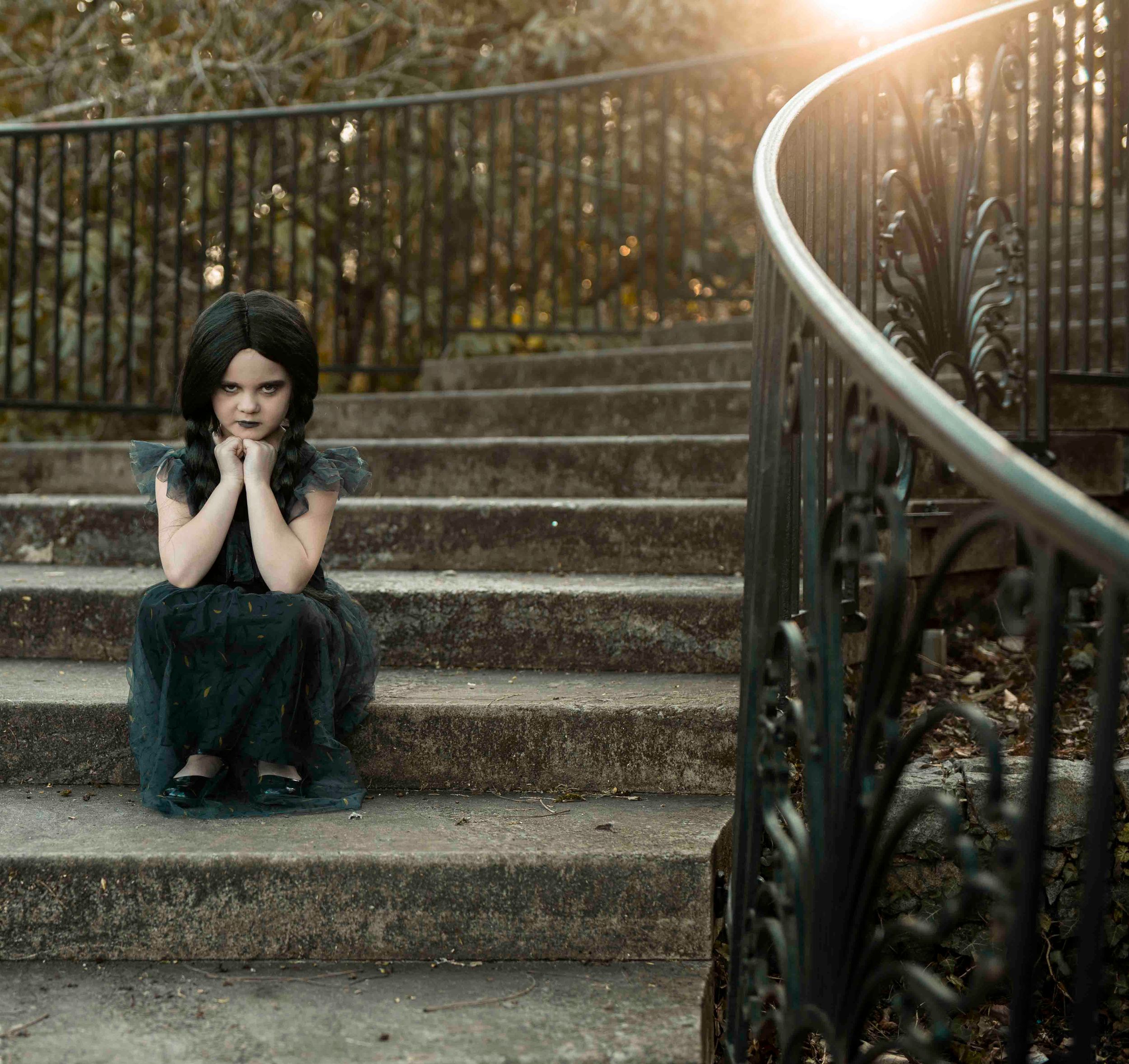 Wednesday Addams Pictures | Marian Coffin Gardens | Wilmington, DE ...