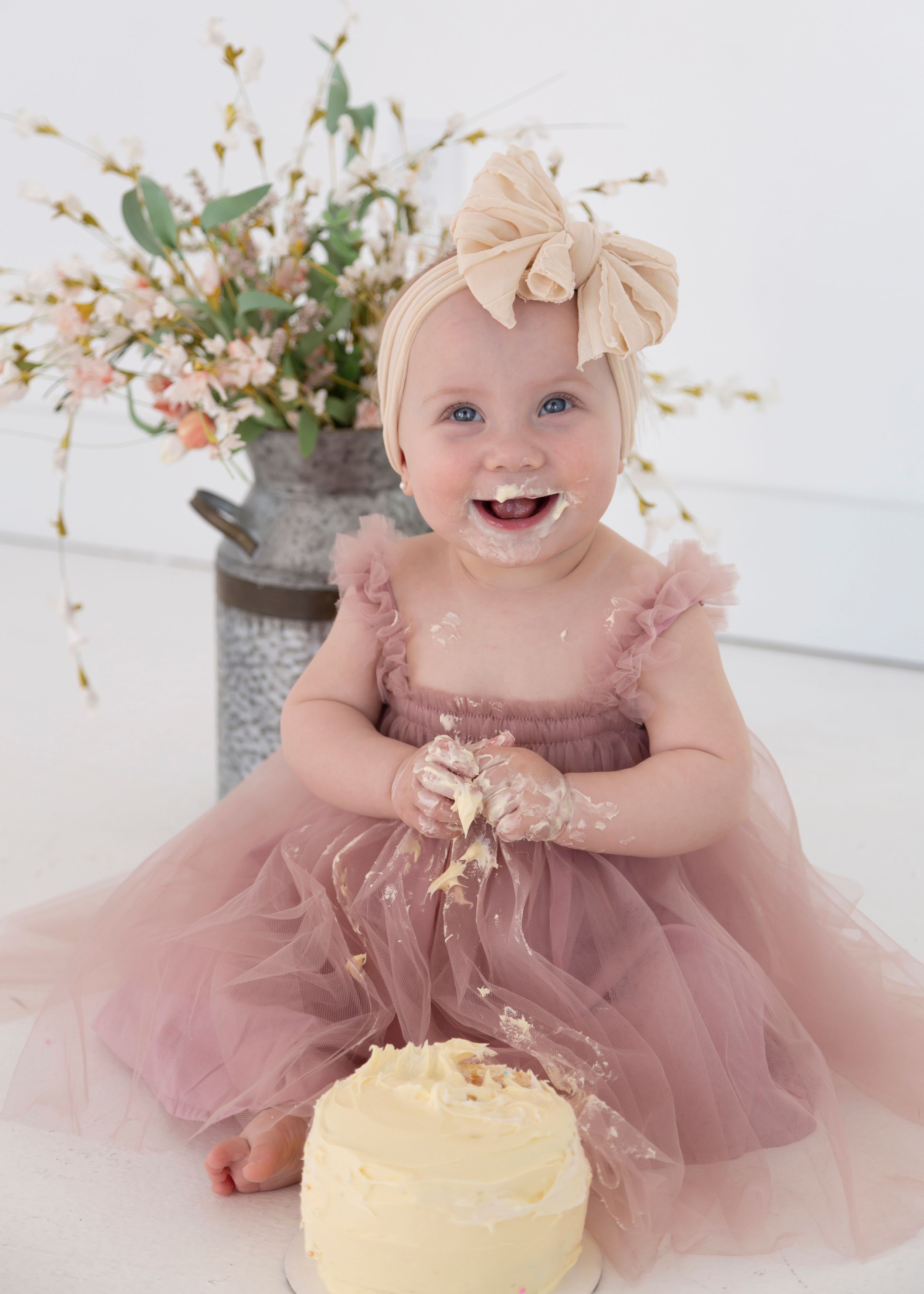 Layton, Utah Photographer - First Birthday Session at Light Loft Studio