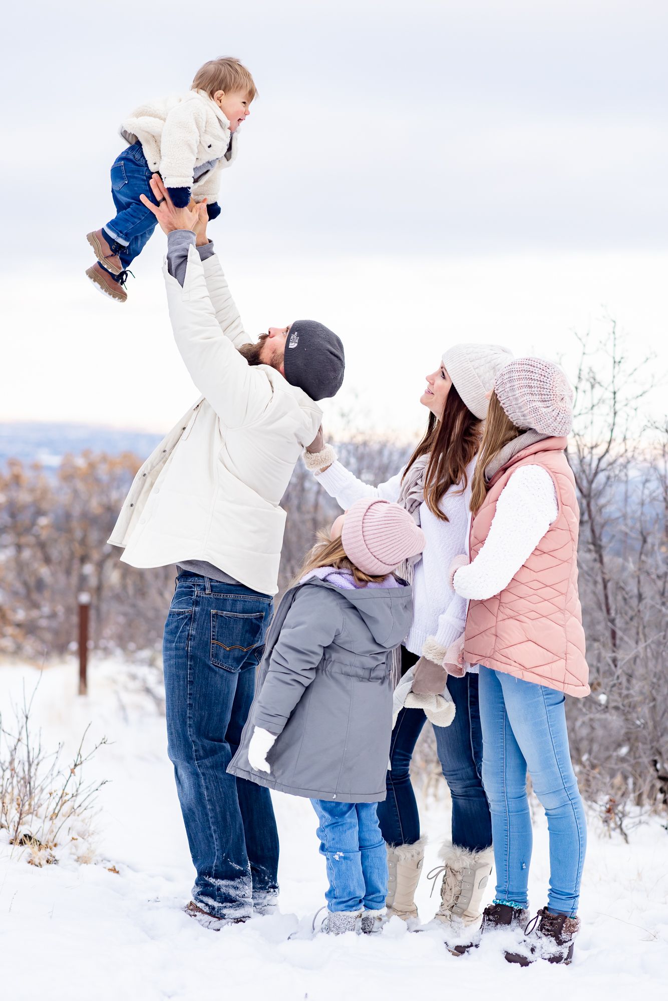 Family Snow Session by the Mountains / Colorado Springs Family ...