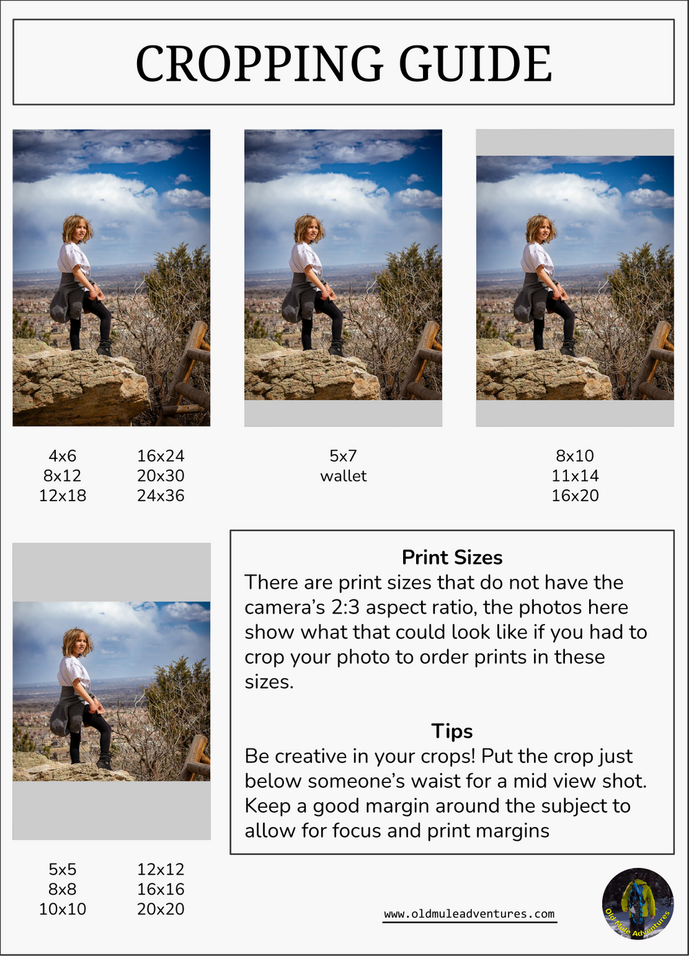 What Print Sizes Should I Get? - Old Mule Adventures