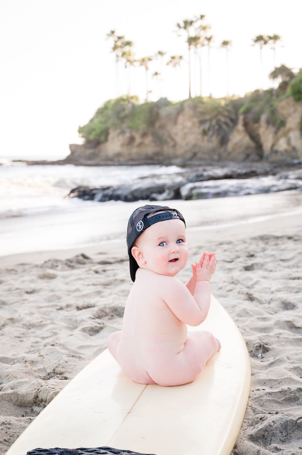 Surfer Baby Girl Turns ONE.... A Laguna Beach Cake Smash Photo Session ...