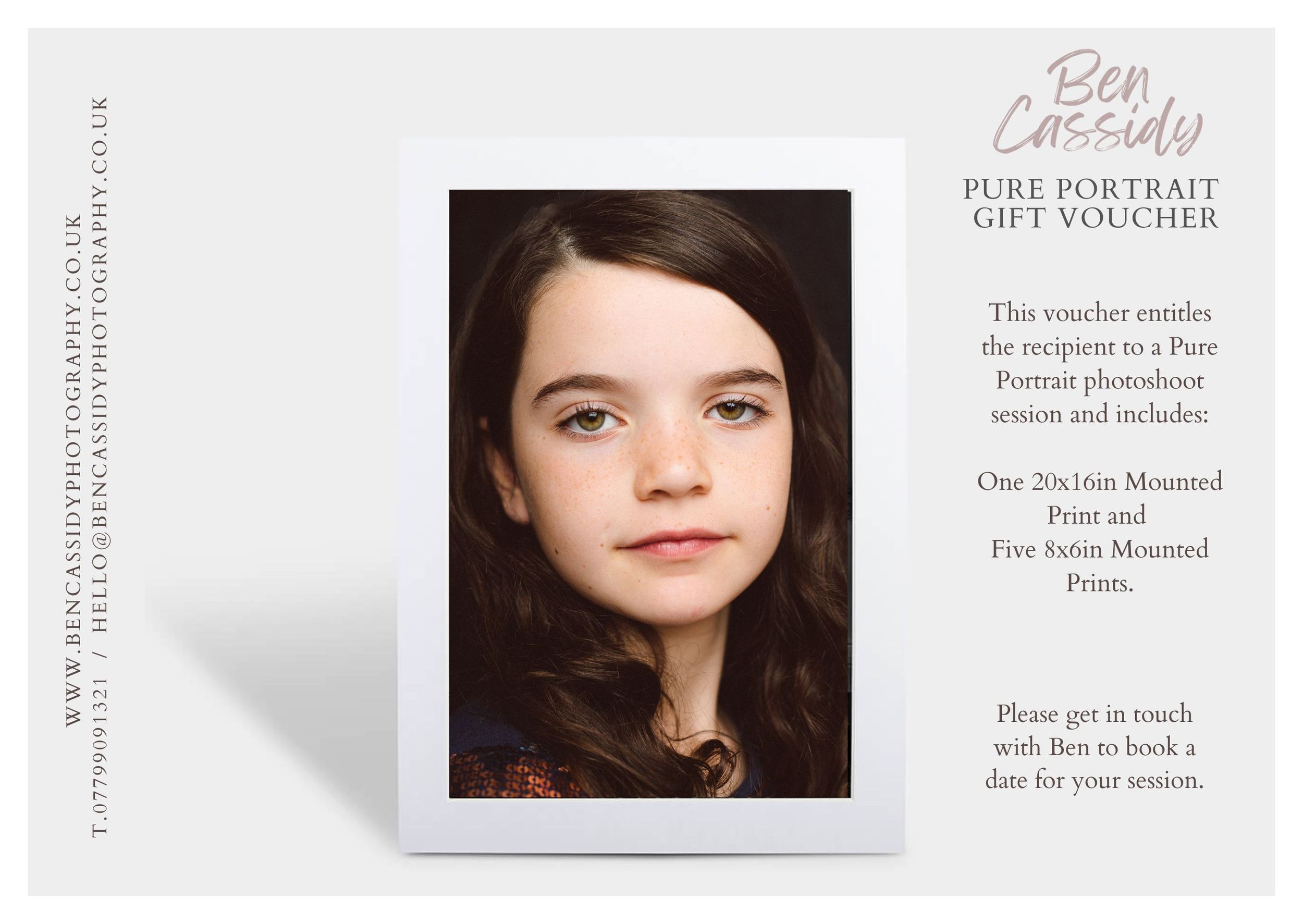 Gift Vouchers - Pure Portrait Experience - Ben Cassidy Family Photography