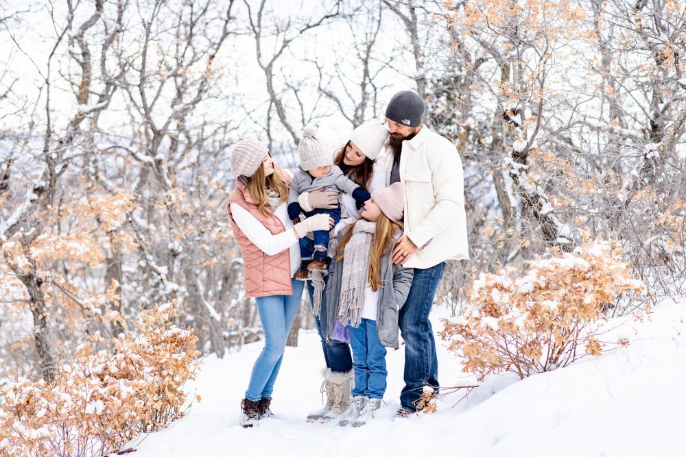 Family Snow Session by the Mountains / Colorado Springs Family ...