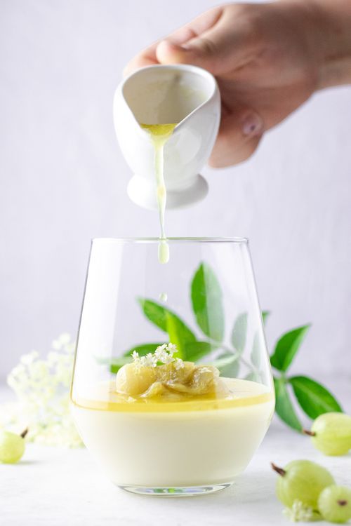 Elderflower Panna Cotta - Three Pod Studio