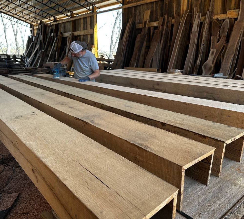 White Oak Box Beams For Sale in Georgia - Beechcreek Timber