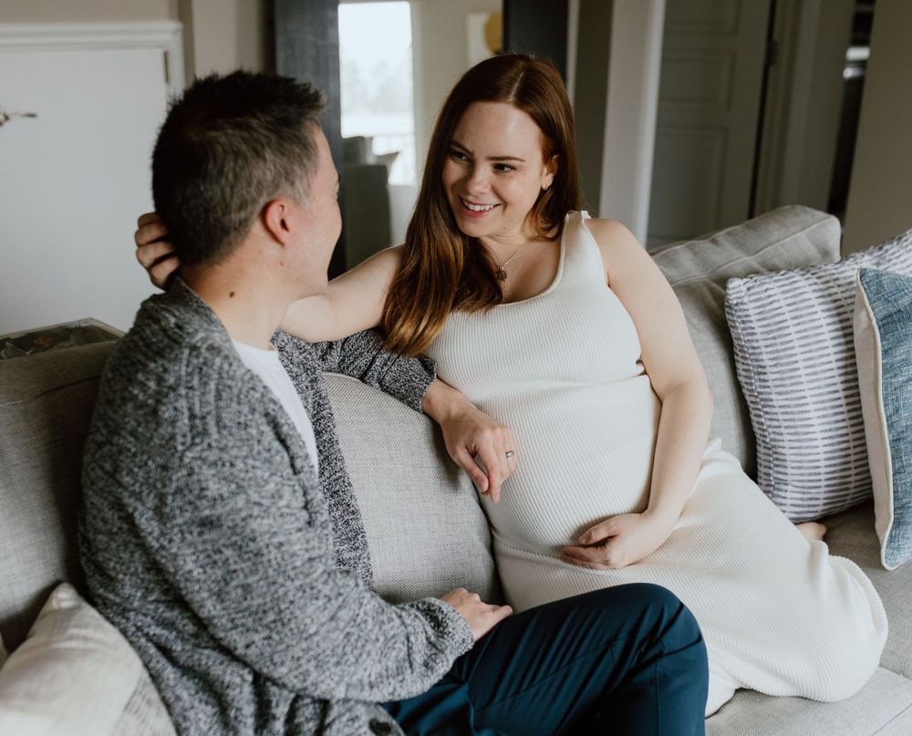 An in-home maternity session with Chris and Joline - Breanna Lynn Photography