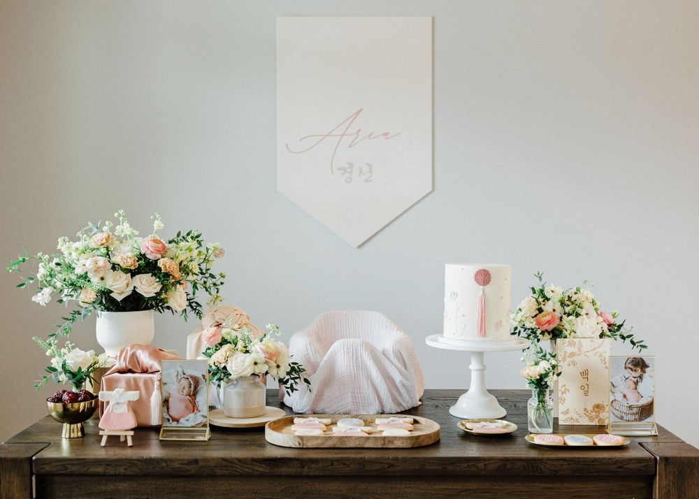 Sweet Floral Modern Traditional Korean 100 Days - Priscilla M Choi ...