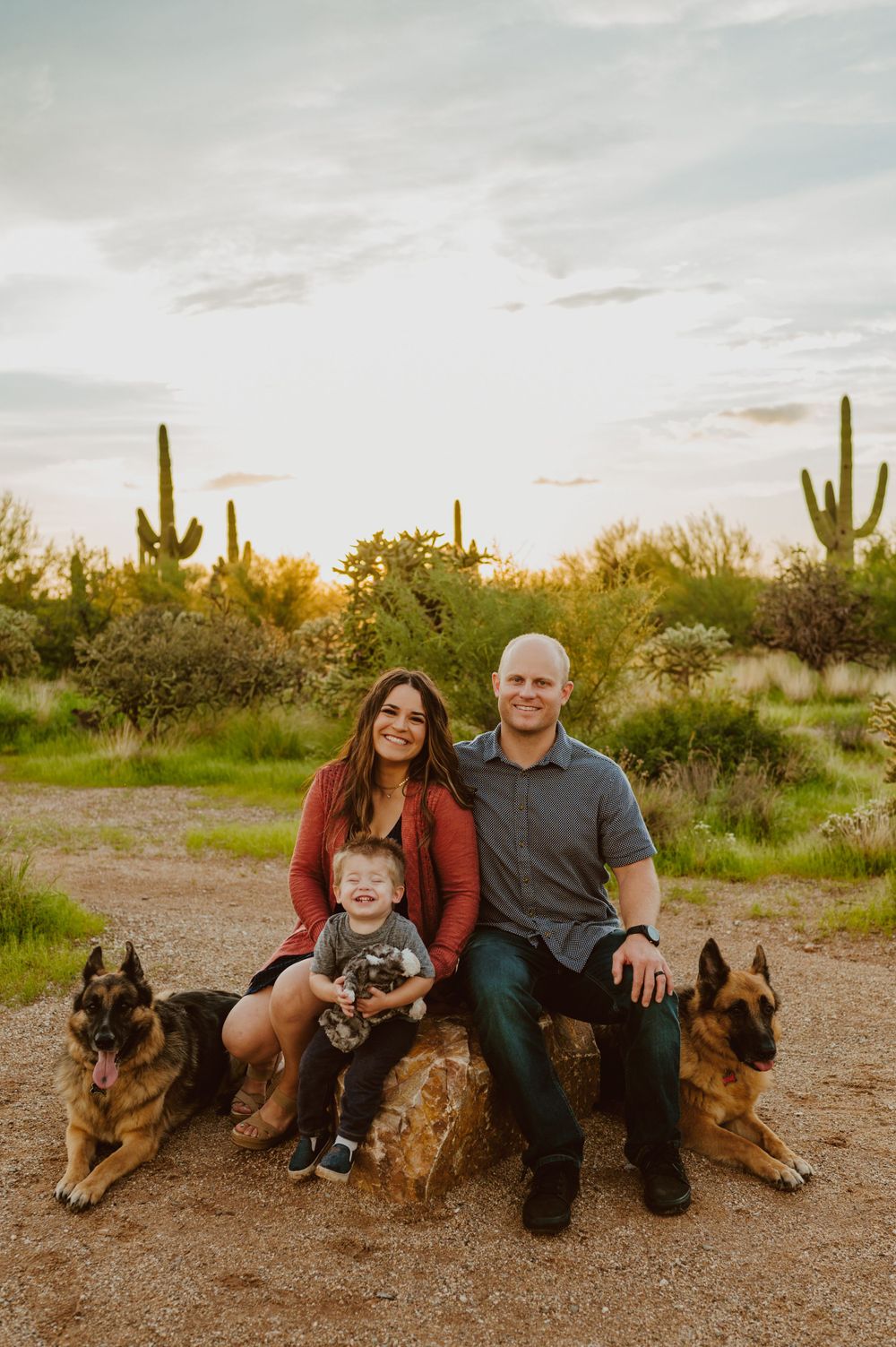 Sunset Tucson Desert Family - Catherine + Derek - bees + mulberry ...