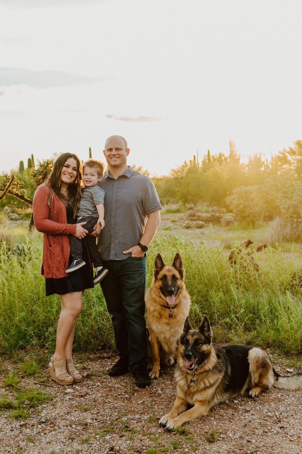 Sunset Tucson Desert Family - Catherine + Derek - bees + mulberry ...