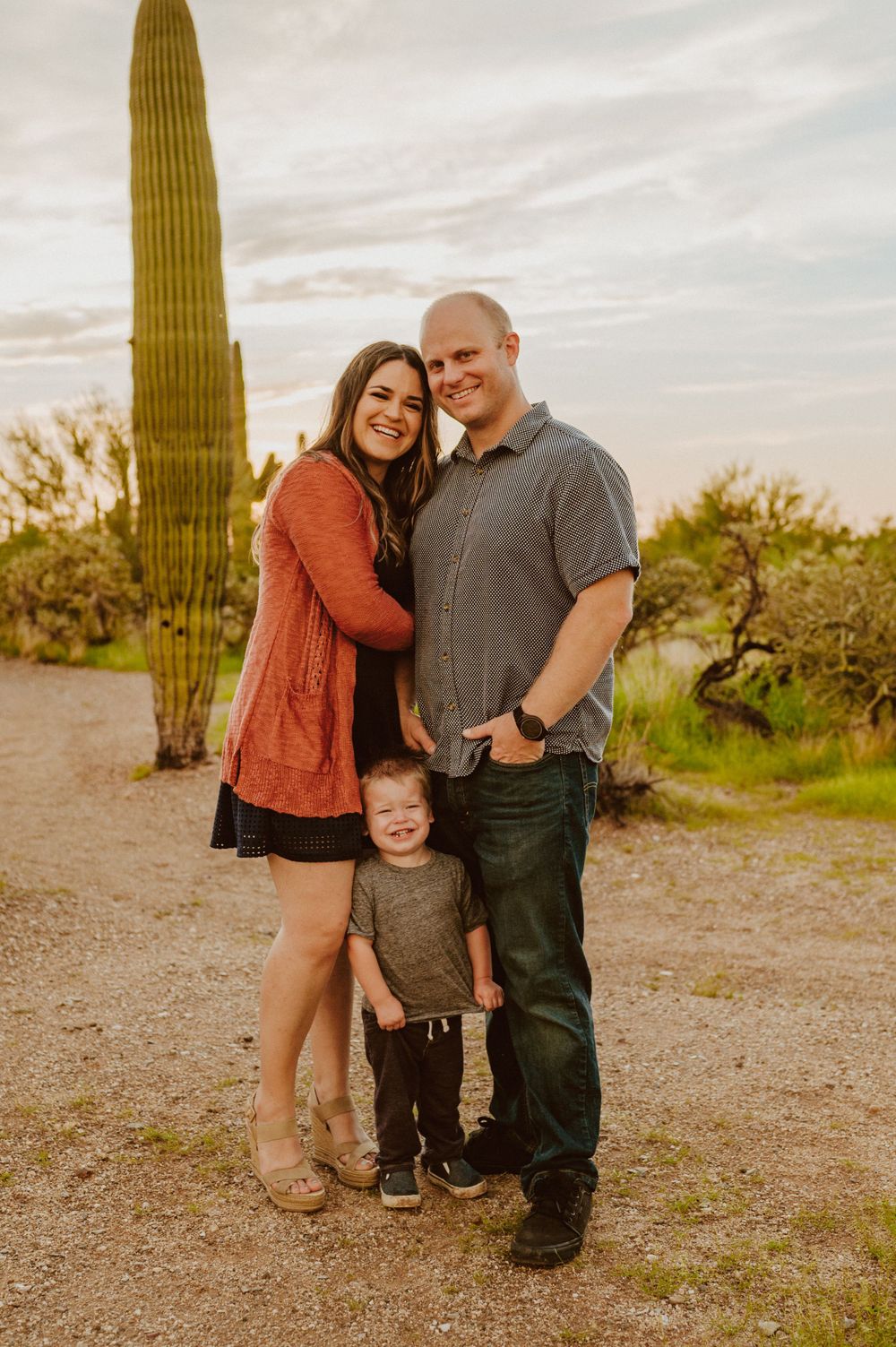 Sunset Tucson Desert Family - Catherine + Derek - bees + mulberry ...