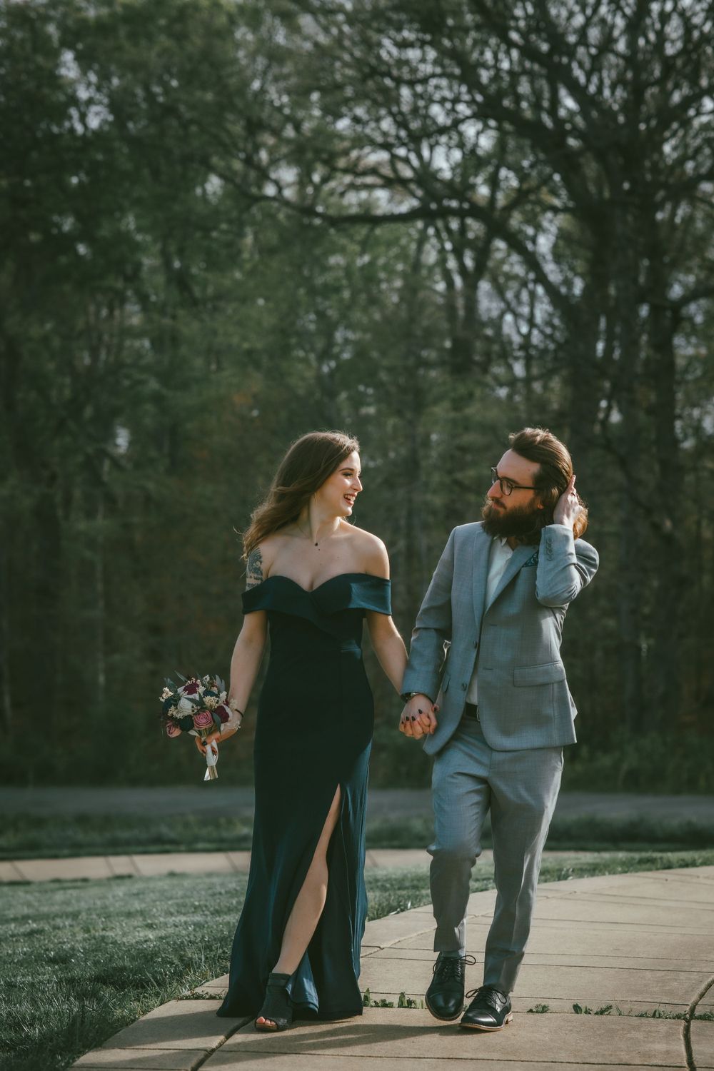 A Whimsical Spring Elopement at the US National Arboretum