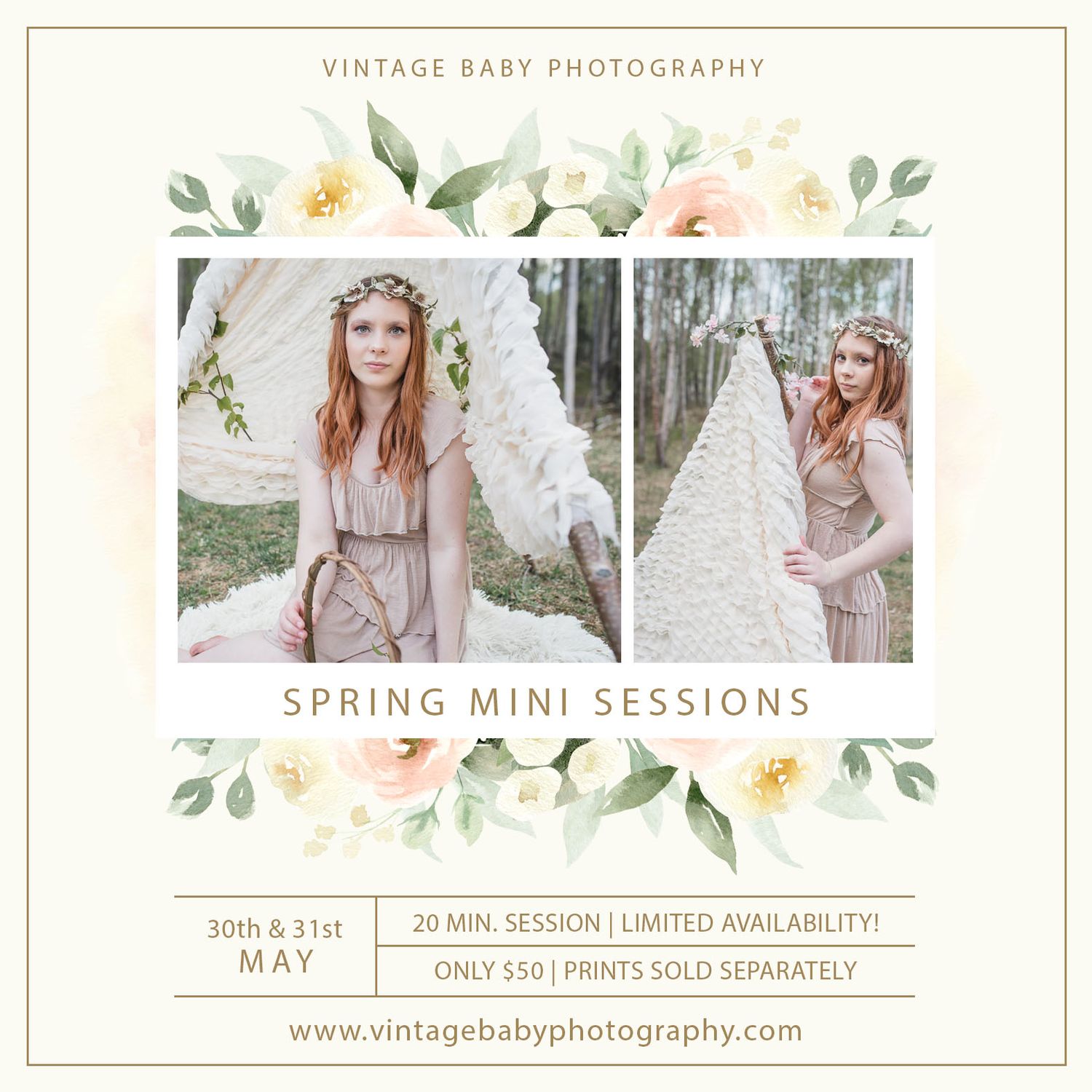 Spring Mini Sessions! - Vintage Baby Photography