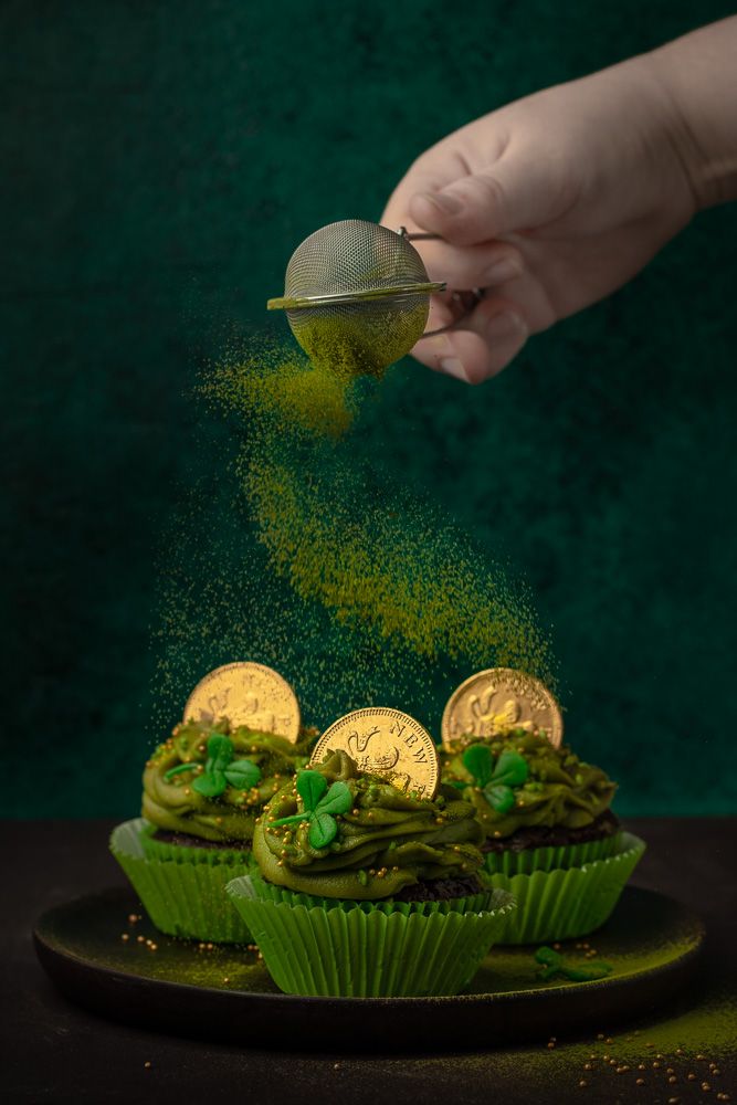 St. Patrick's Day Cupcake - Three Pod Studio