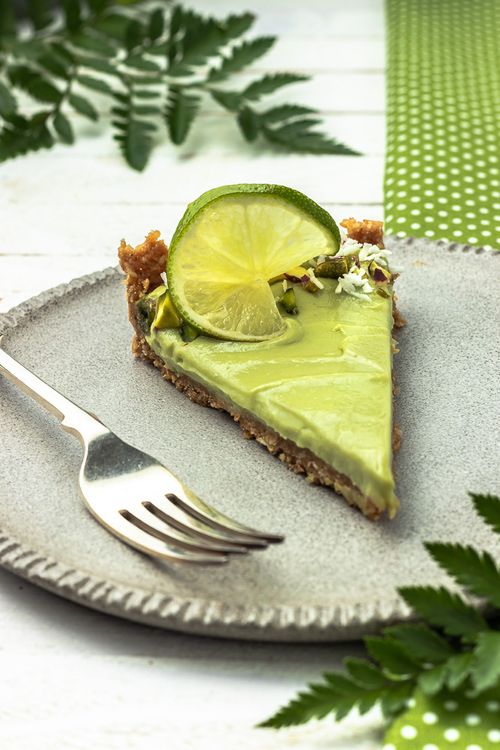 Vegan Avocado Pie - Three Pod Studio