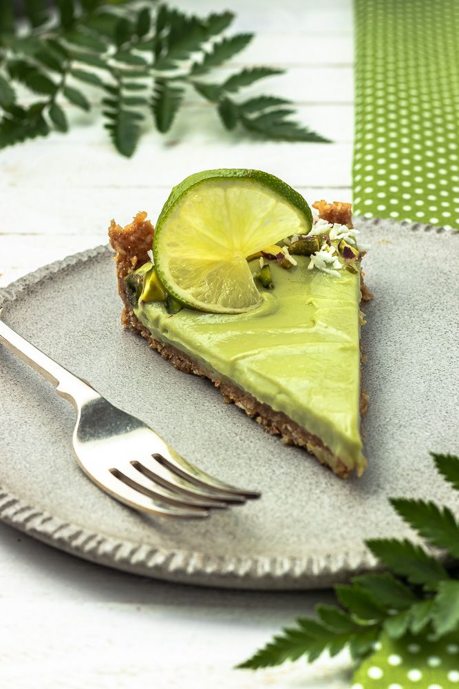 Vegan Avocado Pie - Three Pod Studio