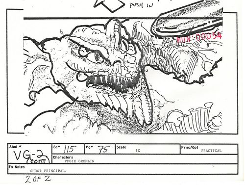 Hero Vegetable Gremlin Movie Prop - The Gremlins Museum