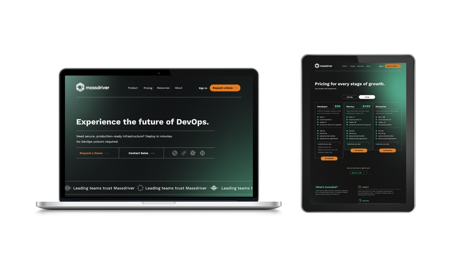 Massdriver Brand Identity & Website Design - Suprema Design + Marketing