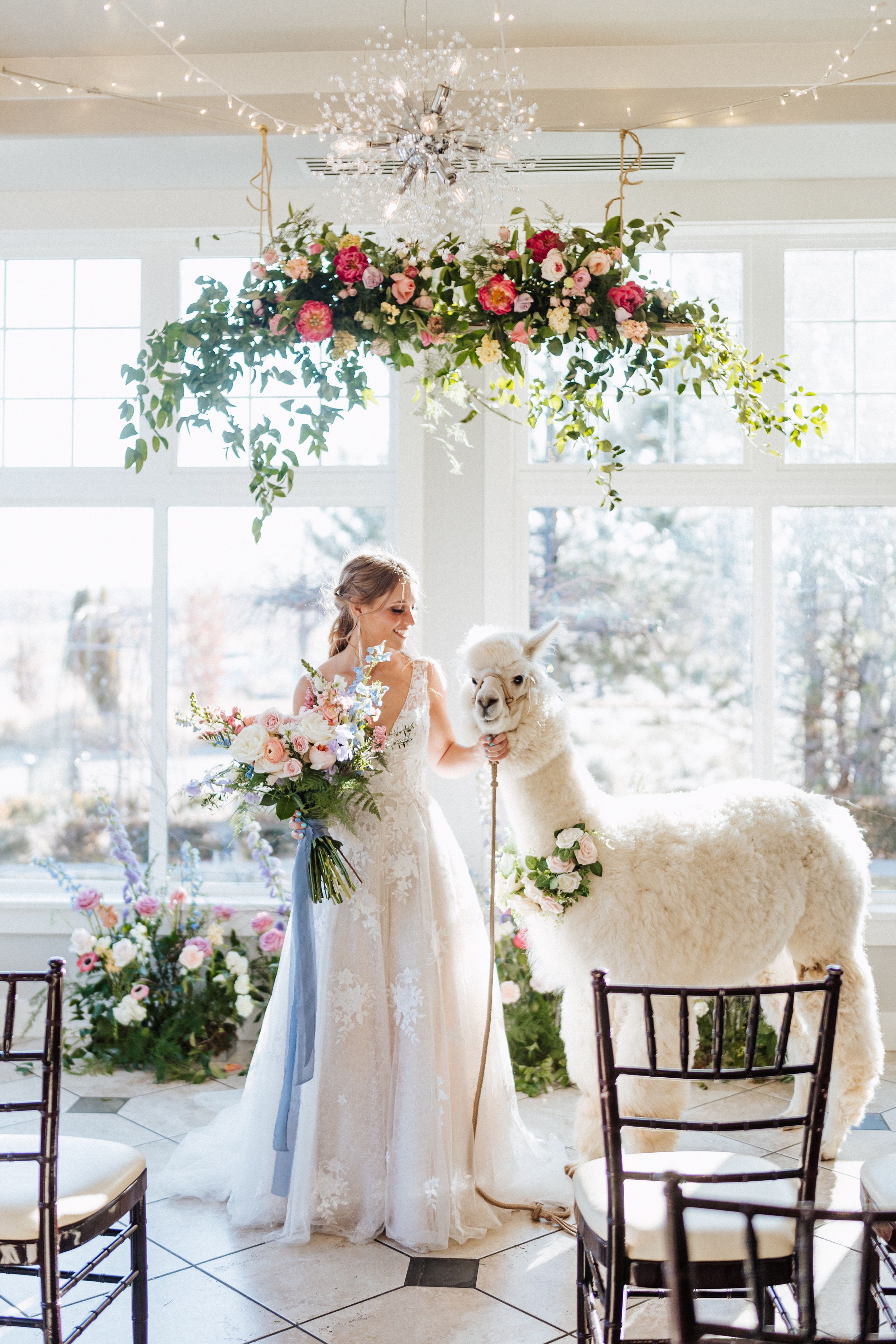Alpaca Styled Shoot with Sleepy Ridge Weddings - Peppergrass Ranch