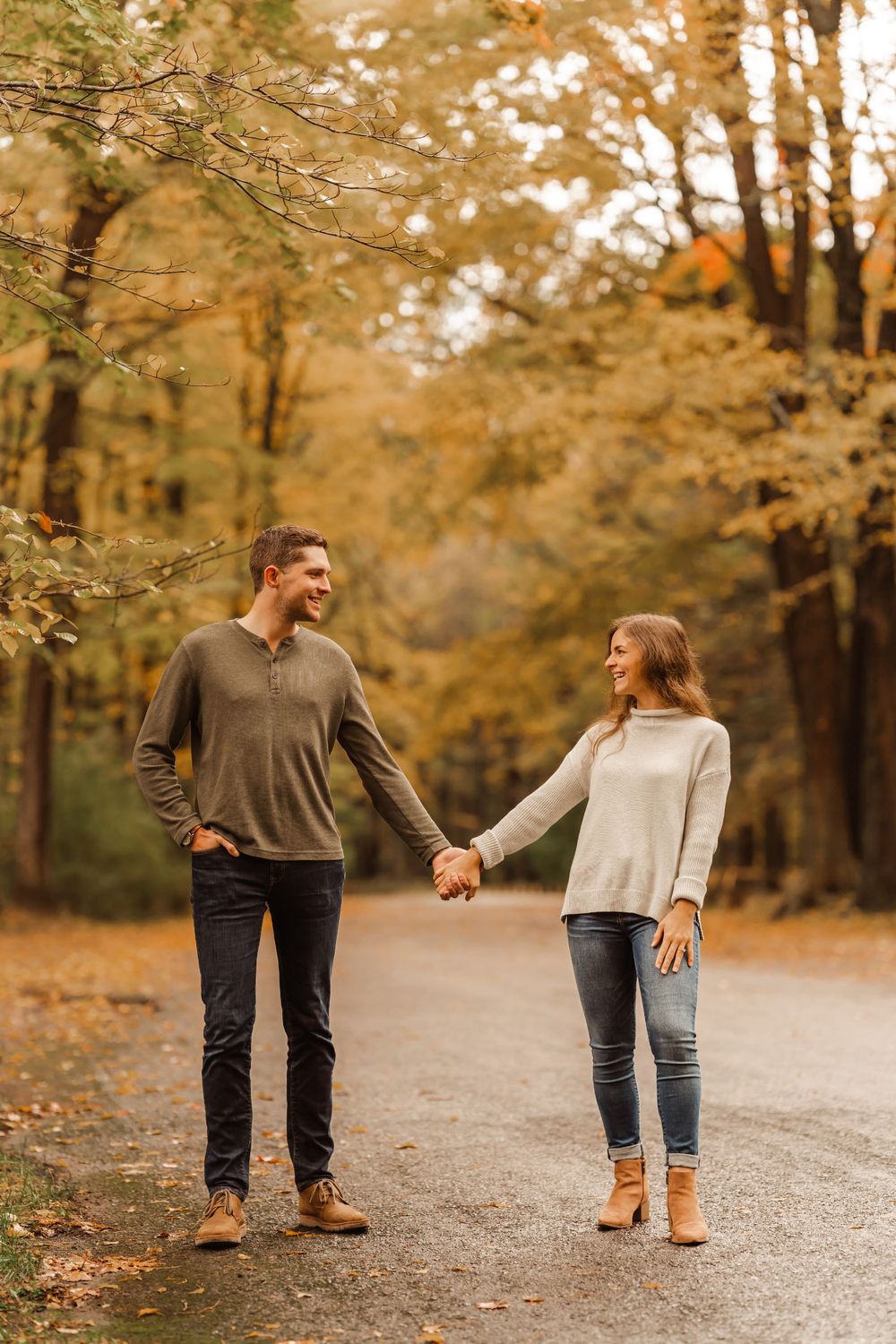Maddie + Zak Engagement Session - Rochester NY Wedding Photographer