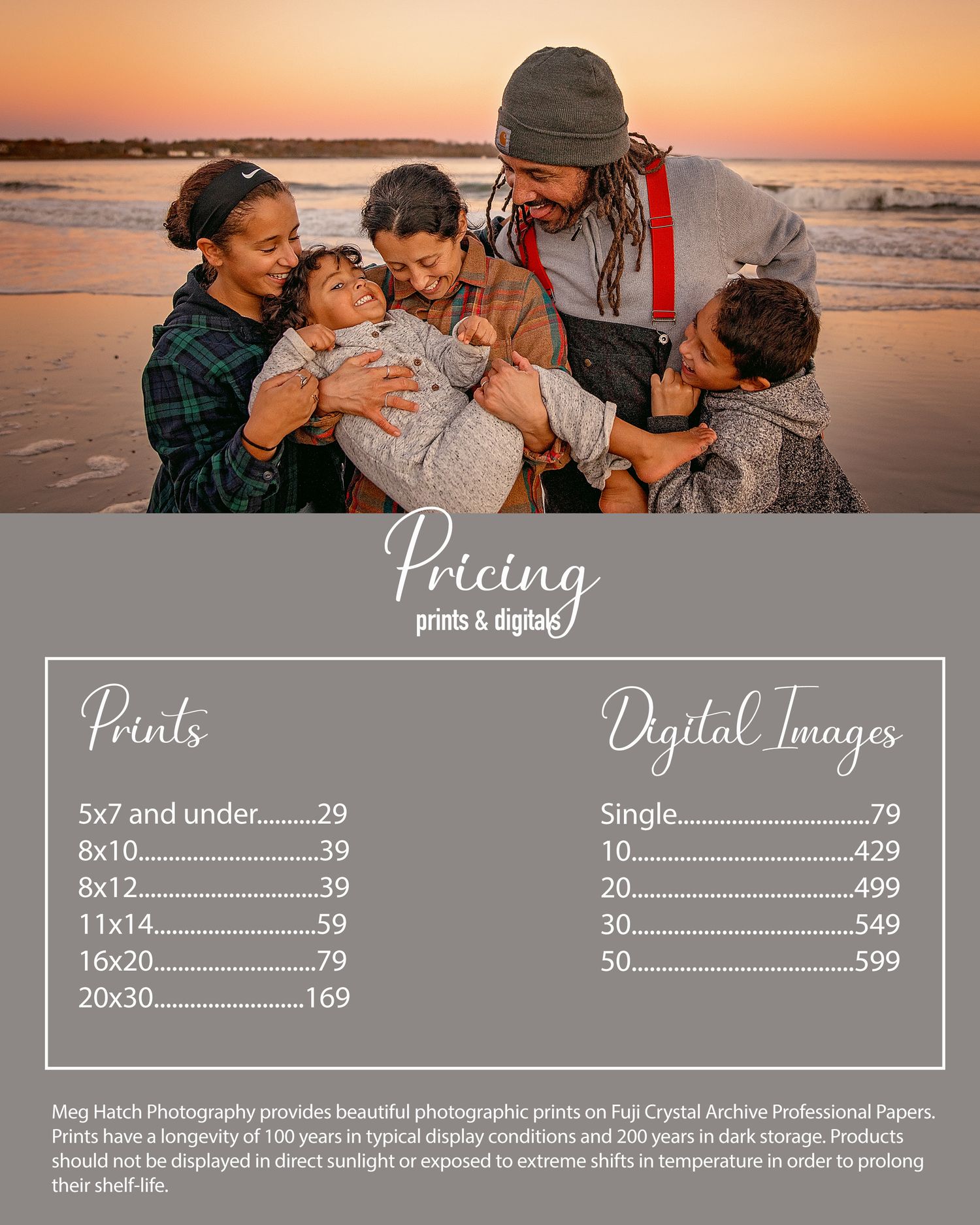 2024 Print & Digital Pricing - Meg Hatch Photography