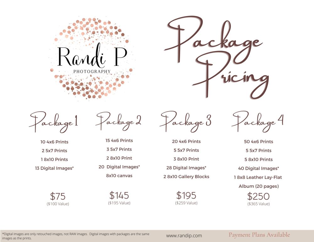 Main Pricing Guide - Randi P Boudoir Studio