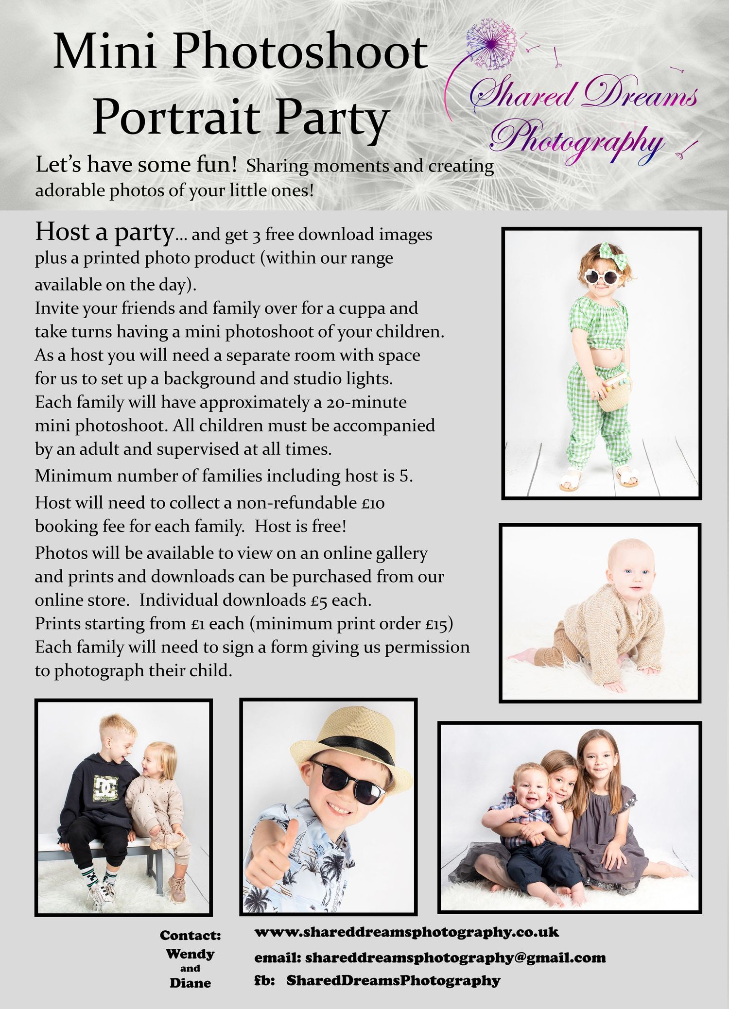 Mini Photoshoot Party - Shared Dreams Photography