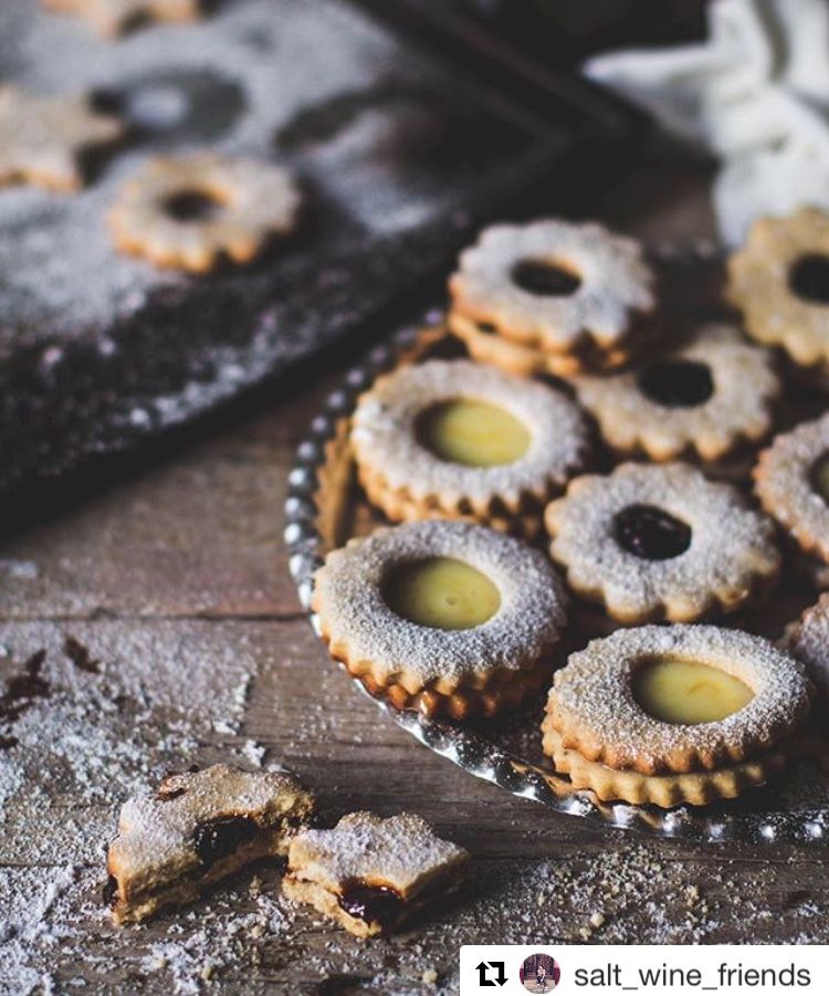 Linzer Sandwich Biscuit - Three Pod Studio