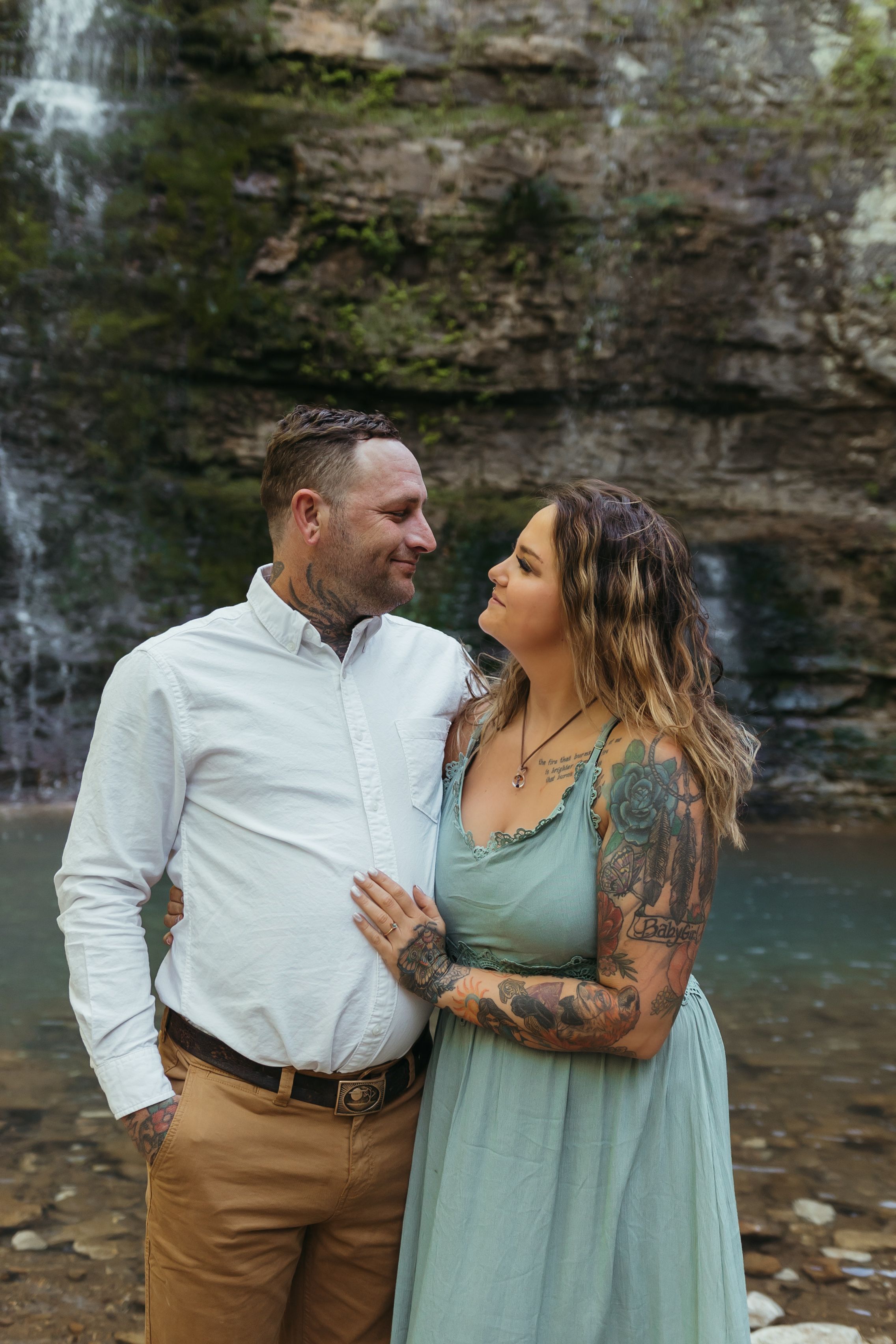 Arkansas Waterfall Engagement Session | Faith + Ryan - Arkansas Wedding ...