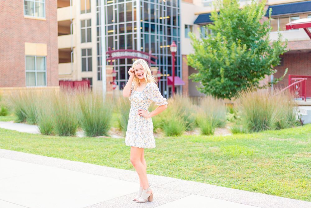 Ava | Downtown Mankato and Rasmussen Woods Senior Session | Southern ...