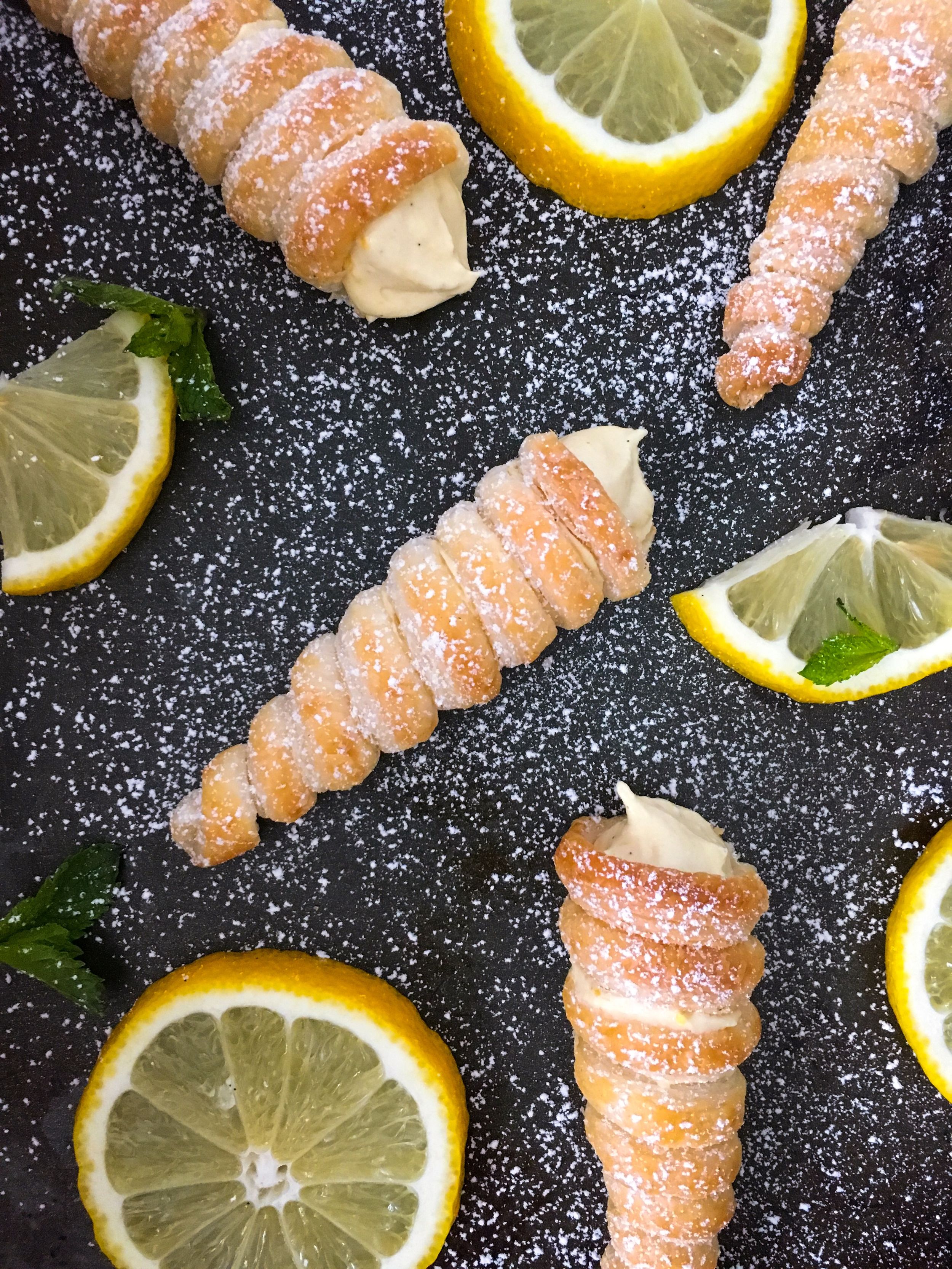 Lemon Cream Horns - Three Pod Studio with Reka Csulak