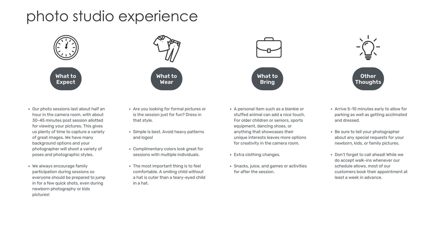 Studio Experience - Portrait Simple